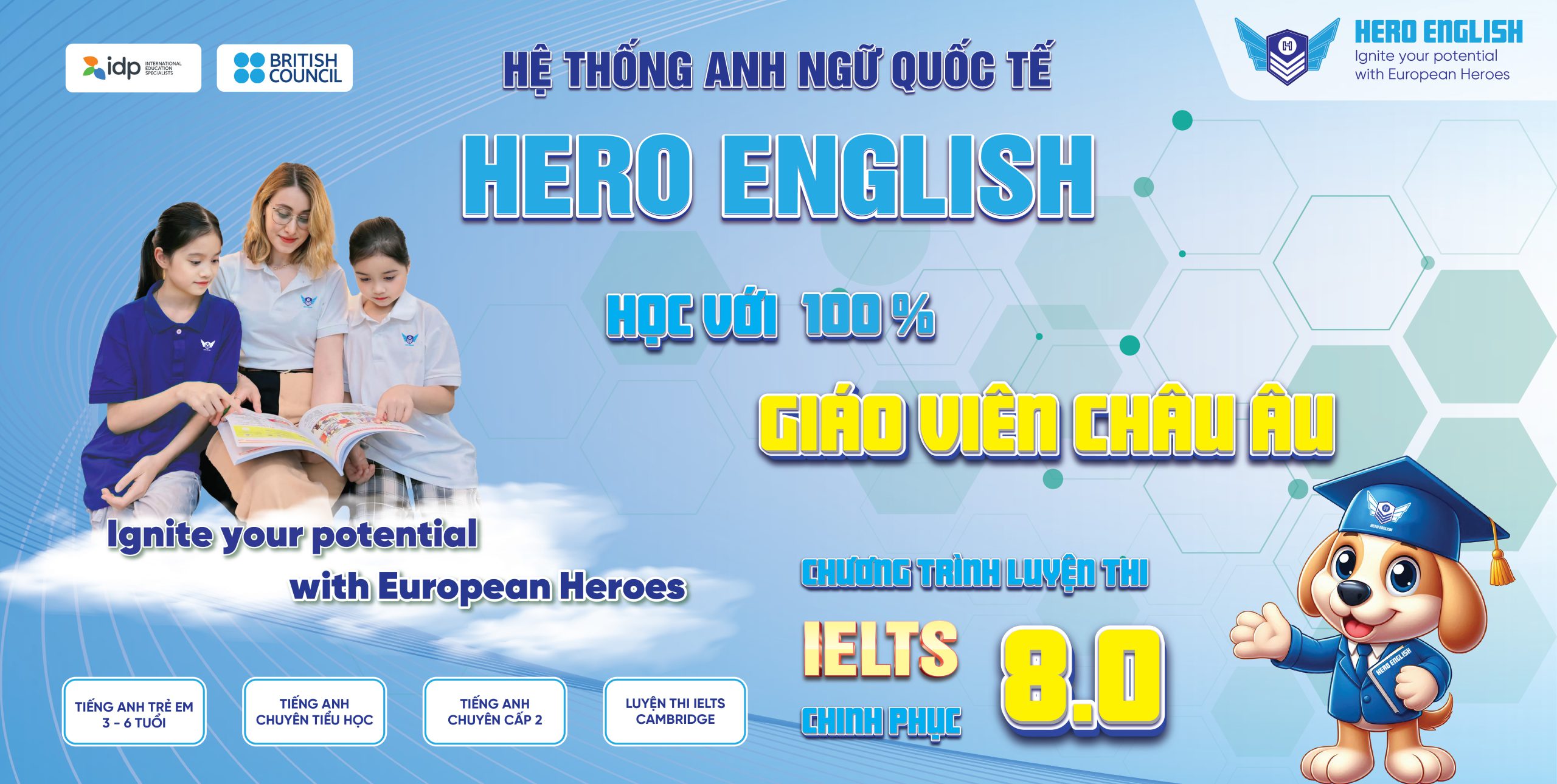 HERO ENGLISH VIỆT NAM – Ignite your potential with European Heroes